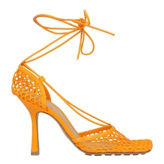 Bottega Veneta Sandalen - Stretch Lace-Up Sandal Orange - Gr. 36,5 (EU) - in Orange - f&uuml;r Damen