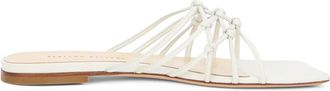Fabiana Filippi Femme, Chaussures, Blanc, Taille: 41 EU Leather Strappy Flat Sandal