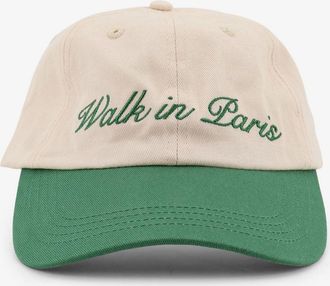 Walk In Paris Denim hat with embroidery on the front - WALK IN PARIS - gender_Man