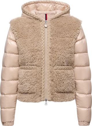 Moncler Doudoune à capuche en teddy Plantay