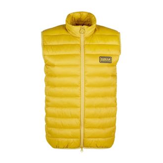 Barbour Racer Reed Gilet Weste Rei&szlig;verschluss Logo - - Jackets - Herren - Gelb - S