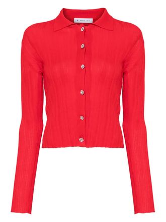 Manuel Ritz haut en maille nervurée - Rouge