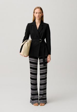 Claudie Pierlot Veste tailleur ceintur&eacute;e