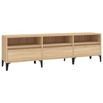 vidaXL Vidaxl - Meuble tv ch&ecirc;ne sonoma 150x30x44,5 cm bois ding&eacute;nierie