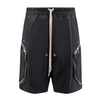 Rick Owens Homme, Shorts, Noir, Taille: M Heizer Nylon Shorts