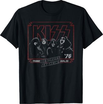 Kiss Zerstört Anaheim Tour T-Shirt
