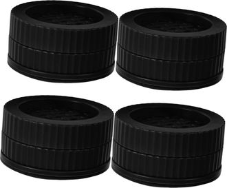 Lurrose 4 Stück Möbelerhöhung Rund Erhöhung Möbelheber Rutsch für Tische Stühle Betten Stabiler Halt und Vielseitige Nutzung im Wohnbereich