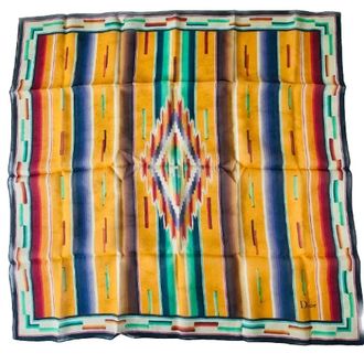 Dior Pre-owned Soie foulards - Femme - Pre-owned - Multicolore - Taille: ONE Size
