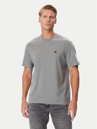 Calvin Klein Jeans T-Shirt Easy Monologo LV04RC275G Grau Regular Fit