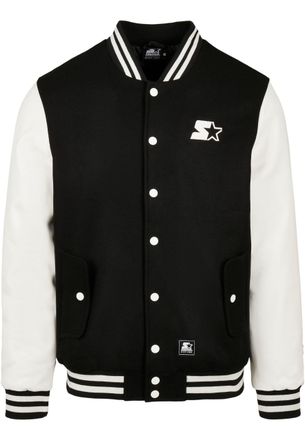 Starter Black Label Herren Starter College Jacket Black/White, M