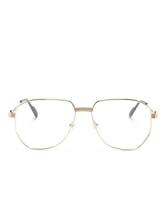 Cartier lunettes de vue à monture pilote - Or
