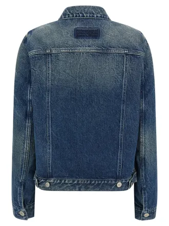 Maison Margiela Stone-Washed Denim Jacket - Blue
