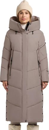Khujo Damen Wintermantel Pulset Matt Steppmantel Winterjacke (DE/NL/SE/PL, Alphanumerisch, M, Regular, Regular, 123 GREIGE)