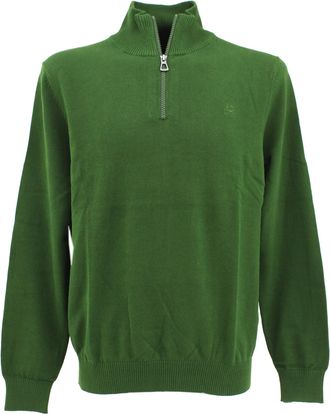 Lerros Herren Troyer Pullover Pulli Mock Zip Feiner Glattstrick Moosgr&uuml;n XXL