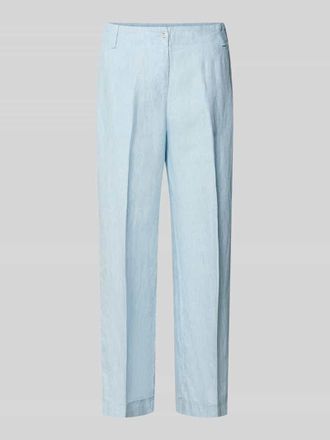 Brax Straight Fit Leinenhose mit elastischem Bund
