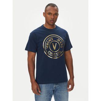 Versace Jeans Couture T-Shirt 78GAHT01 Dunkelblau Regular Fit