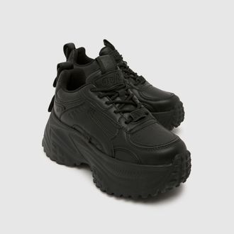 Buffalo Turbo One Damen Schwarze Sneakers