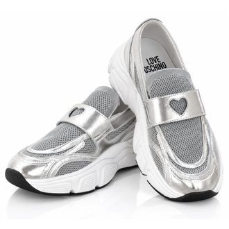 Love Moschino Stardust60 Baskets - Femme - Chaussures - Gris - Taille: 40 EU