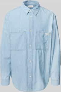 Calvin Klein Jeans Regular Fit Jeanshemd mit aufgesetzten Brusttaschen