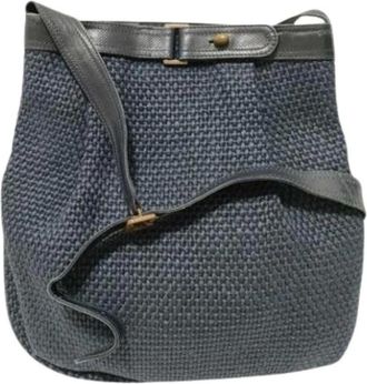Bottega Veneta Sac bandouli&egrave;re Pre-owned Intrecciato - Femme - Pre-owned - Bleu - Taille: ONE Size