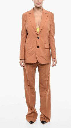 Dsquared2 Zweiknopf-Oversize-Kleid Aus Schurwollmischung Dsquared2