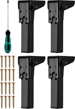 Generic Zusammenklappbares Tischbein, Computertischbeine, robuste M&ouml;belf&uuml;&szlig;e f&uuml;r K&uuml;che, Kommode, Bett, Sofa, Schrank, Nachttisch, Schreibtisch