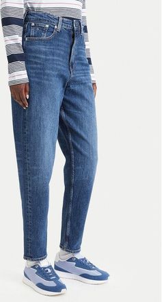 Tommy Jeans Jeans 90S Mom High DW0DW23513 Blau Boyfriend Fit