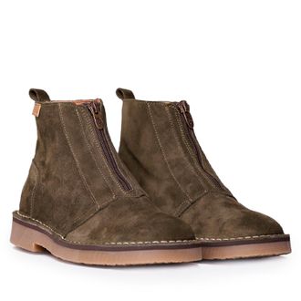 Toni Pons INDIA-SY Damen Stiefelette aus Spaltleder, kaki, 38 EU