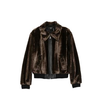 Amiri Faux-fur Panelled Jacket