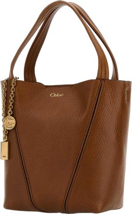 Chlo&eacute; Spin Shoulder Bag - Brown