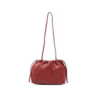 SOEUR Suzette Drawstring Leather Shoulder Bag