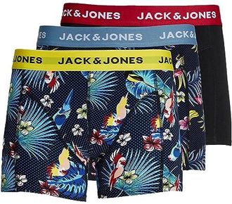 Jack & Jones Lot de 3 Shorts pour Homme - Grande Taille, Surf The Web/Black/Black, M