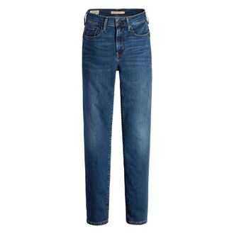 Levi's 724 High Rise Straight Wave Dark - - Jeans - Damen - Blau - W27 L32