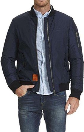 Bombers Original Blouson - Col &agrave; fermeture &eacute;clair - Manches longues - Homme - Bleu (Navy) - X-Large (Taille fabricant: XL)
