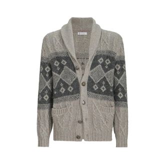 Brunello Cucinelli Homme, Pulls, Gris, Taille: XL Gilet Chin&eacute;