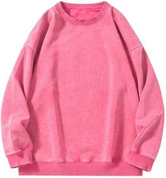 Generic Sweat-shirts pour hommes Pulls Western Knit Print Zip Up Sweatshirt dhiver, rose vif, 3XL
