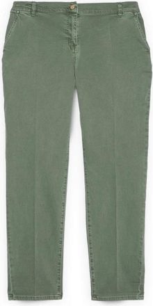 Fiorella Rubino Femme, Pantalons, Vert, Taille: 44 FR Pantalon Chino en Coton