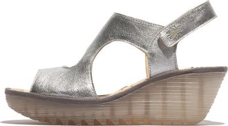 FLY London Fly London Damen YOXA576FLY Sandal, Silver, 41 EU