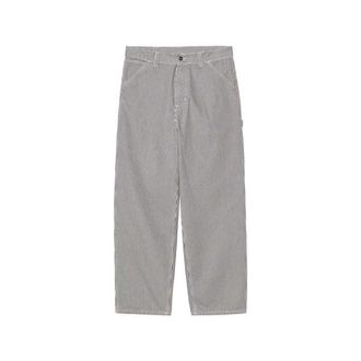 Carhartt Work in Progress Pantalon ample &agrave; rayures en coton