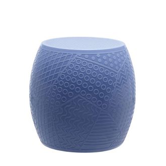 Kartell Hocker Roy, thermoplastisches Technopolymer, Blau, 45 cm x 43 cm x 45 cm