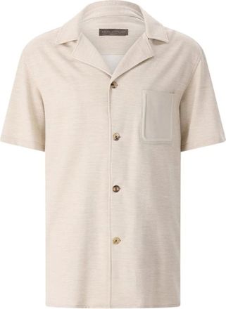 Brett Johnson Homme, Chemises, Beige, Taille: 2XL Chemises &agrave; Manches Courtes