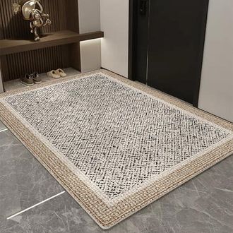 Generic Tapis Entree Lavable, Tapis Couloir Vintage Doux, Paillasson Antid&eacute;rapant en Polyester Tr&egrave;s R&eacute;sistant, Tapis pour Couloir, Terrasse, Balcon, Cuisine, 
