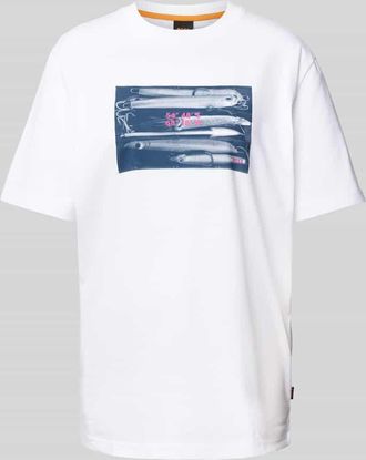 Boss Orange by Hugo Boss T-Shirt mit Motiv- und Label-Print Modell Dune