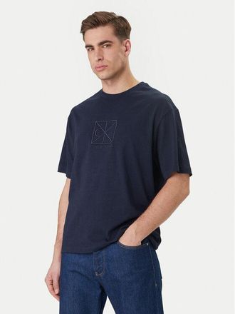 Calvin Klein T-Shirt Emblem Graphic LV14RF817G Dunkelblau Regular Fit