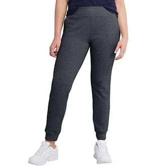 Hanes EcoSmart Joggers, Midweight Cotton-Blend Fleece Sweatpants for Women Pantalon de surv&ecirc;tement, Ardoise chin&eacute;, M Femme