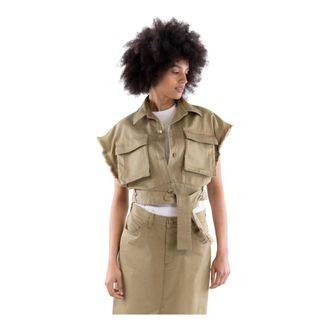 Don the Fuller &Auml;rmelloser Gilet - - Jackets - Damen - Braun - XS