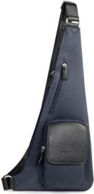 Pellet Paris - Sac monobretelle - pour Homme - Collection Travel - Marine - en Nylon - Port&eacute; Croise - Sacoche Homme bandouliere Cuir - Sac bandouliere Homme 