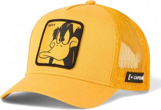 Capslab Daffy Duck Looney Tunes Yellow Trucker Cap - One-Size