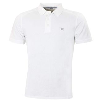 Calvin Klein Herren Campus 3 Knopf Kragen Polo Hemd - Weiß - XXXXXL