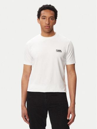 Karl Lagerfeld T-Shirt 755781 563235 Wei&szlig; Regular Fit